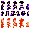 Waluigi 8 Bit Style